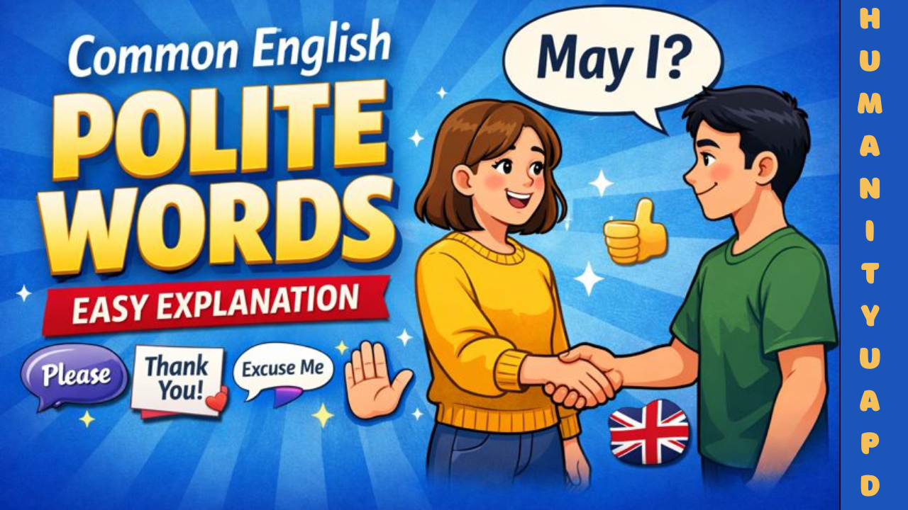 Common English Polite Words - Easy Explanation (2026)